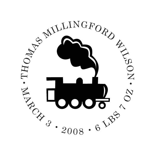 Train Stamper or Embosser by Noteworthy Collections at InvitationBox.com